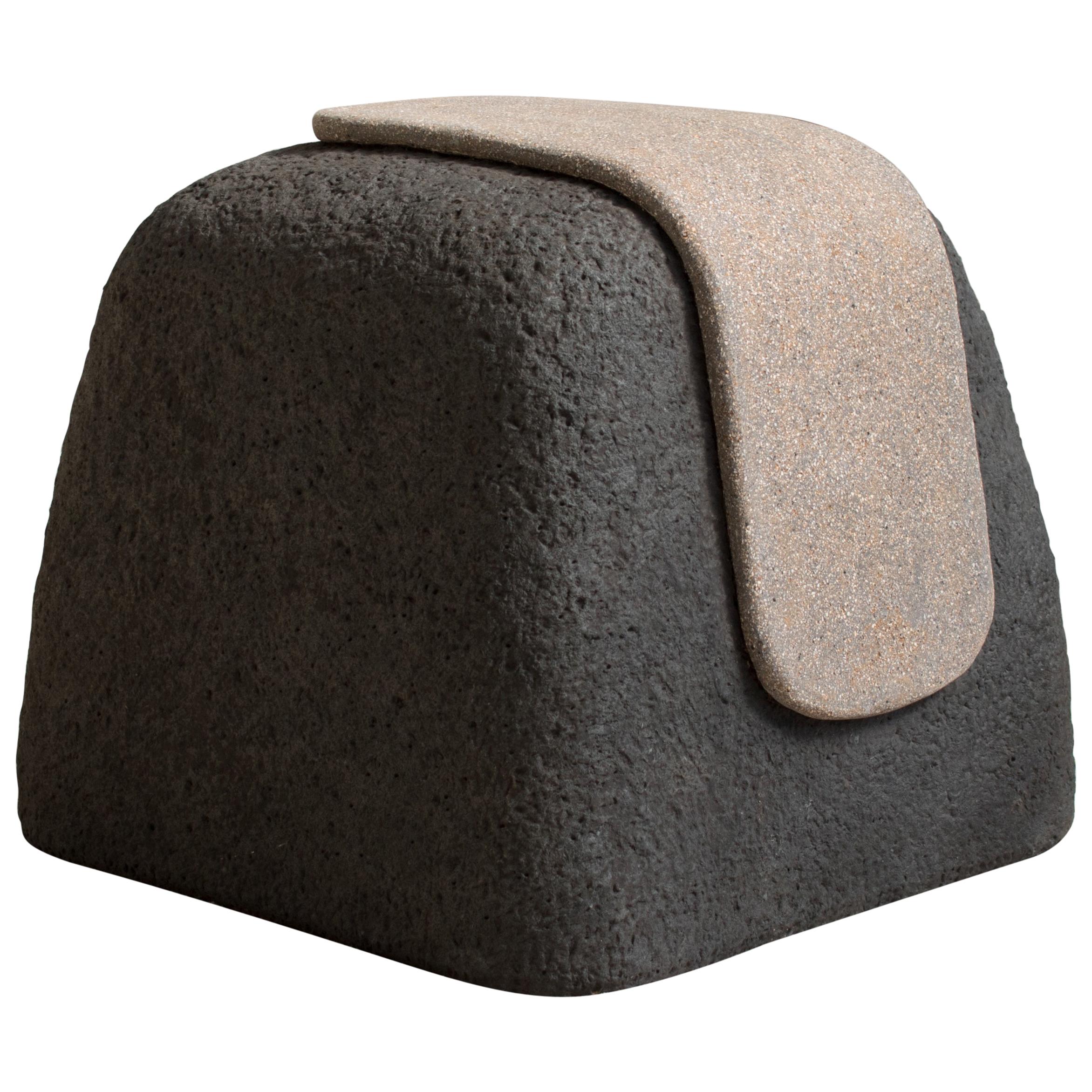 Push Stool by Omar Chakil in Alabaster For Sale at 1stDibs