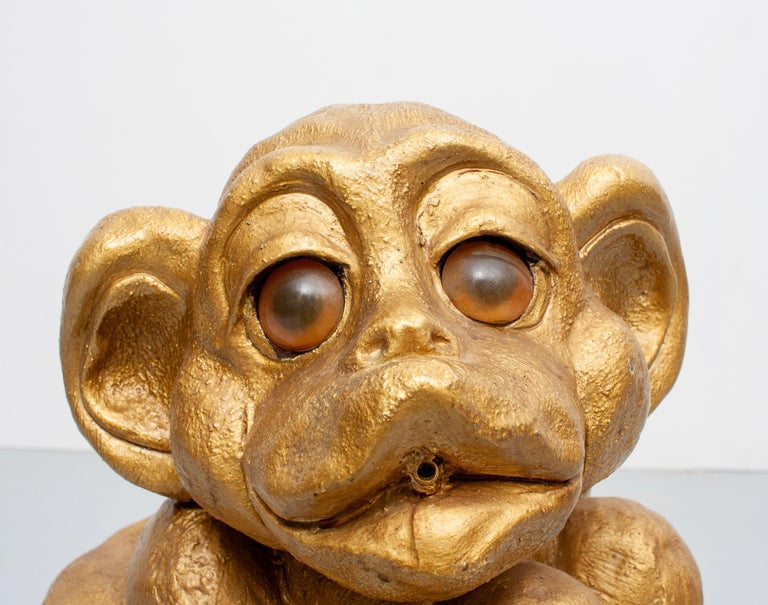 Stone Ware Garden Monkey Fountain, 1970s For Sale at 1stDibs