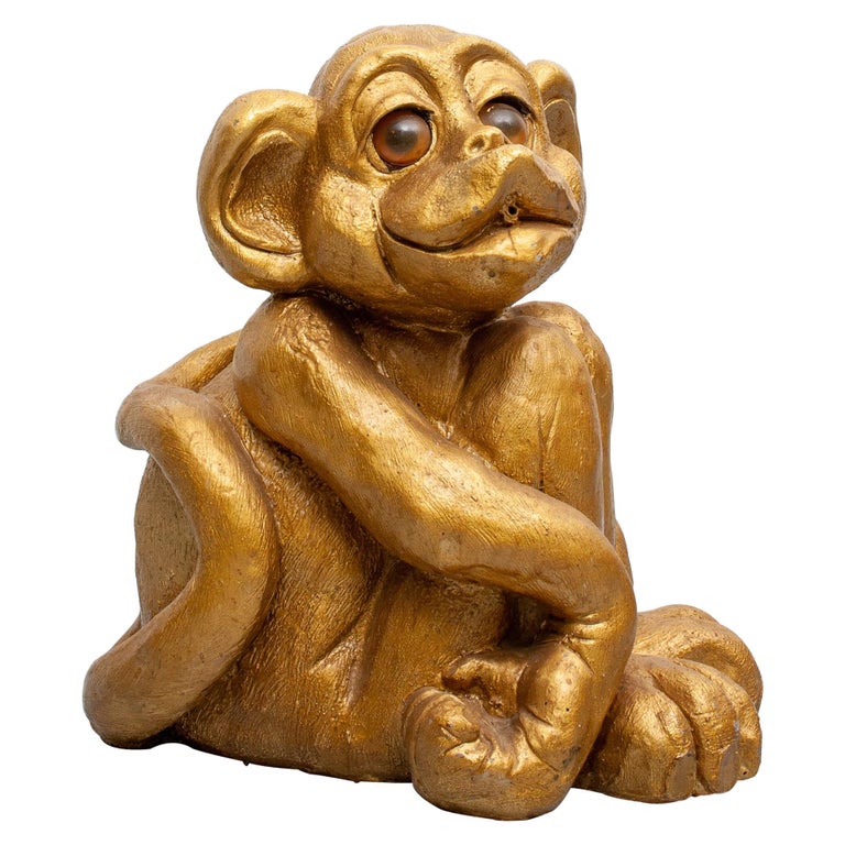 Stone Ware Garden Monkey Fountain, 1970s For Sale at 1stDibs
