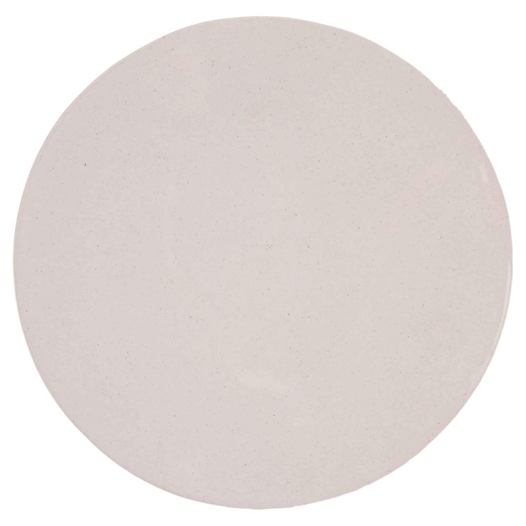 Stoneware Clay Plate in Stone Colour Hand Cast in UK For Sale at 1stDibs