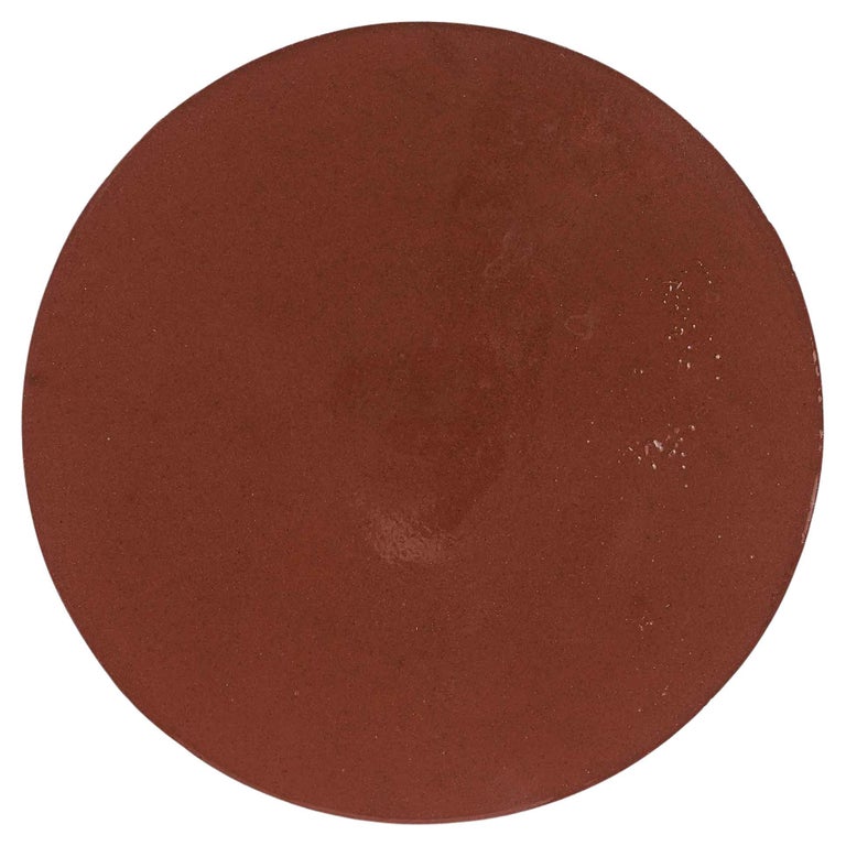 Stoneware Clay Plate in Terracotta Colour Hand Cast in UK For Sale at ...