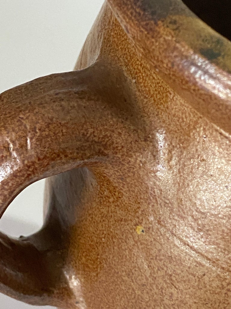 Stoneware Jug, Pitcher, beautiful Patina, from France circa 1960, brown ...