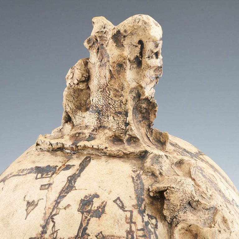 Stoneware Sphere Sculpture by Lies Cosijn circa 1972 For Sale at 1stDibs