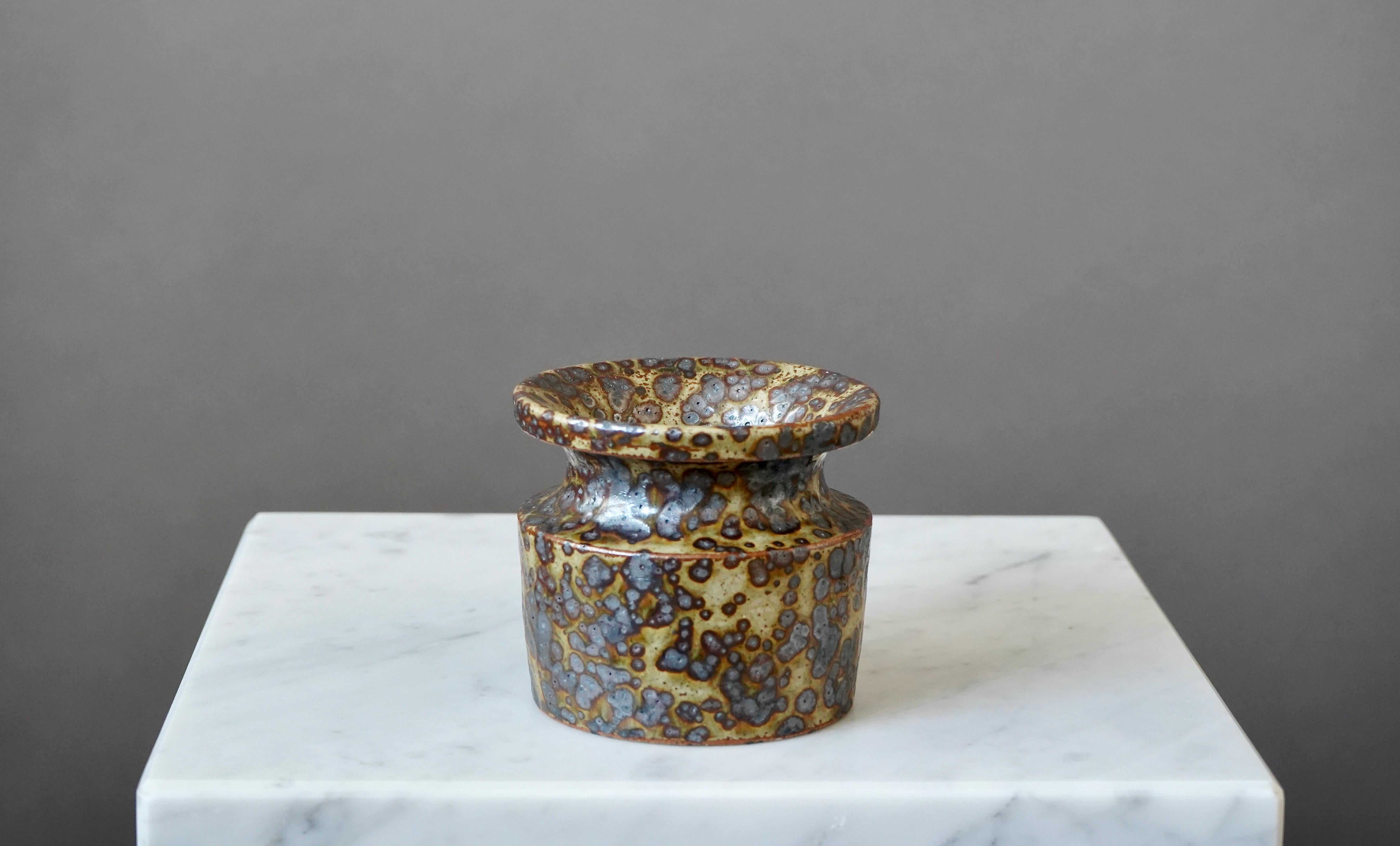 Stoneware Vase by Swedish Ceramist Claes Thell at 1stDibs