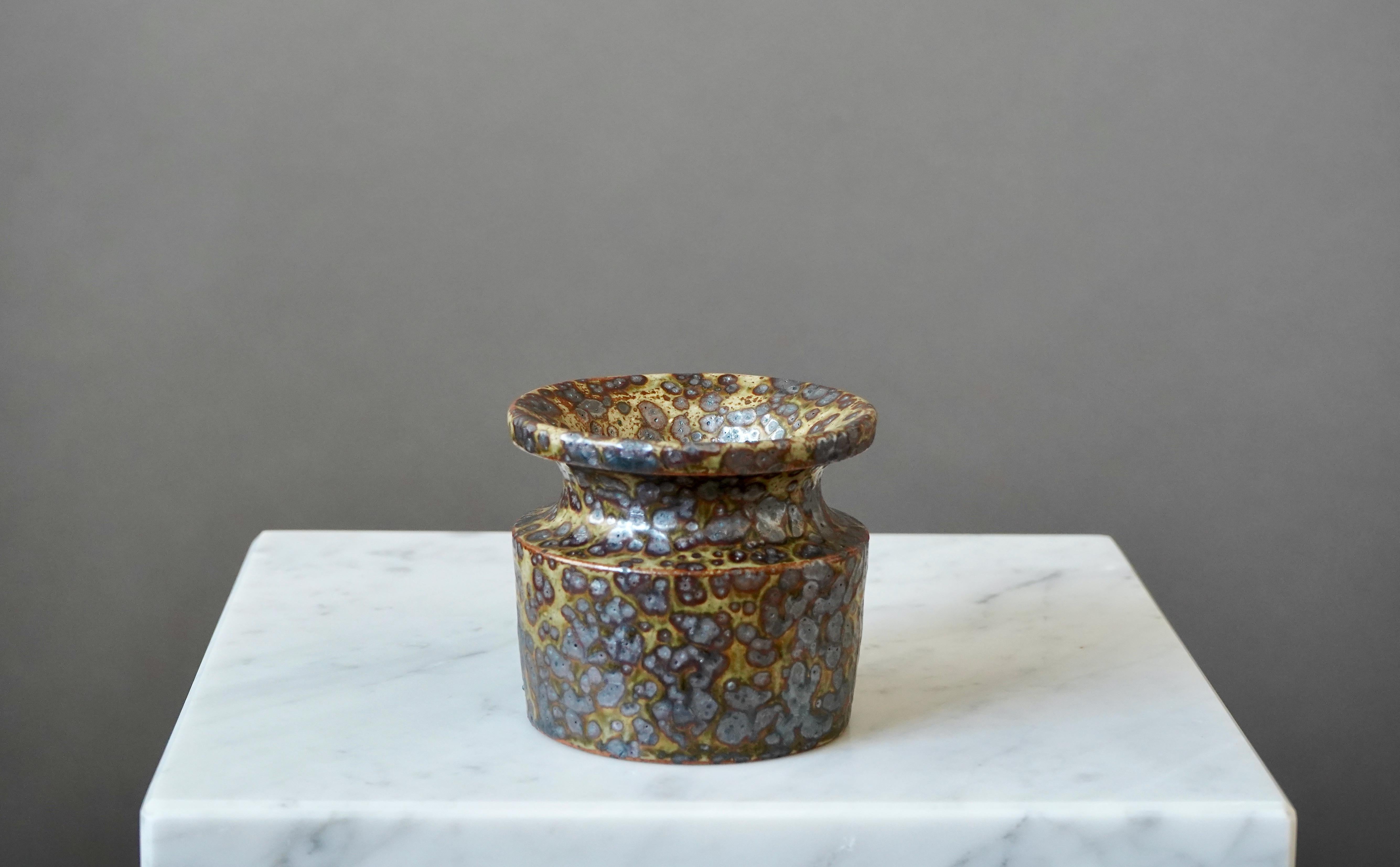 Stoneware Vase by Swedish Ceramist Claes Thell at 1stDibs