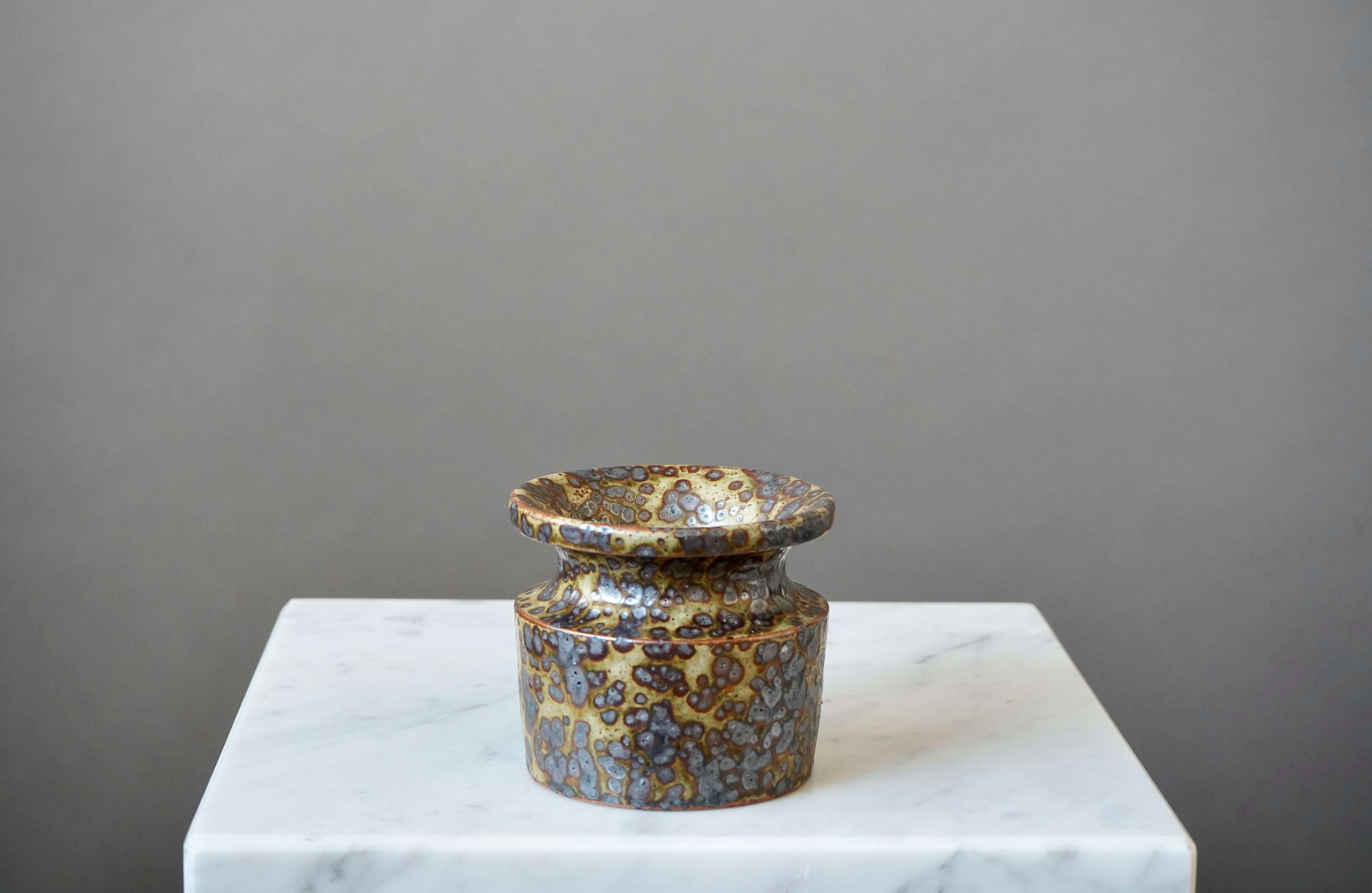 Stoneware Vase by Swedish Ceramist Claes Thell at 1stDibs