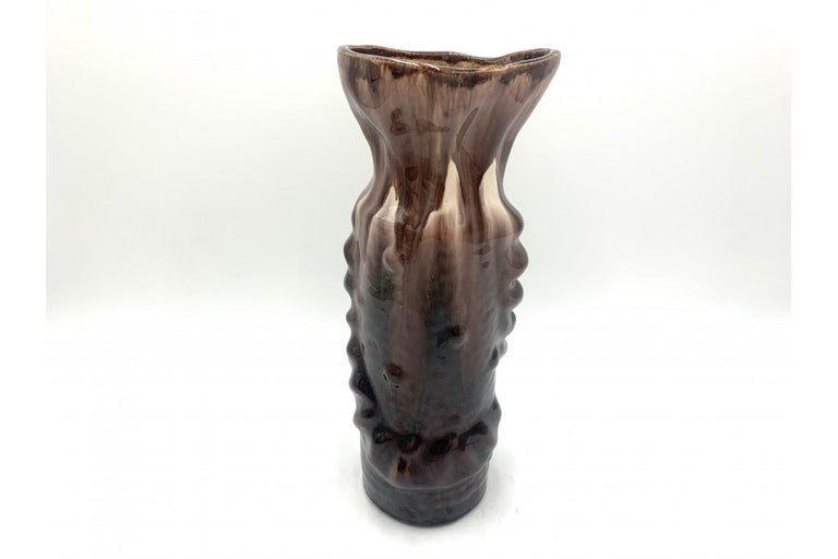 Stoneware Vintage Midcentury Vase, Poland, 1950s For Sale at 1stDibs