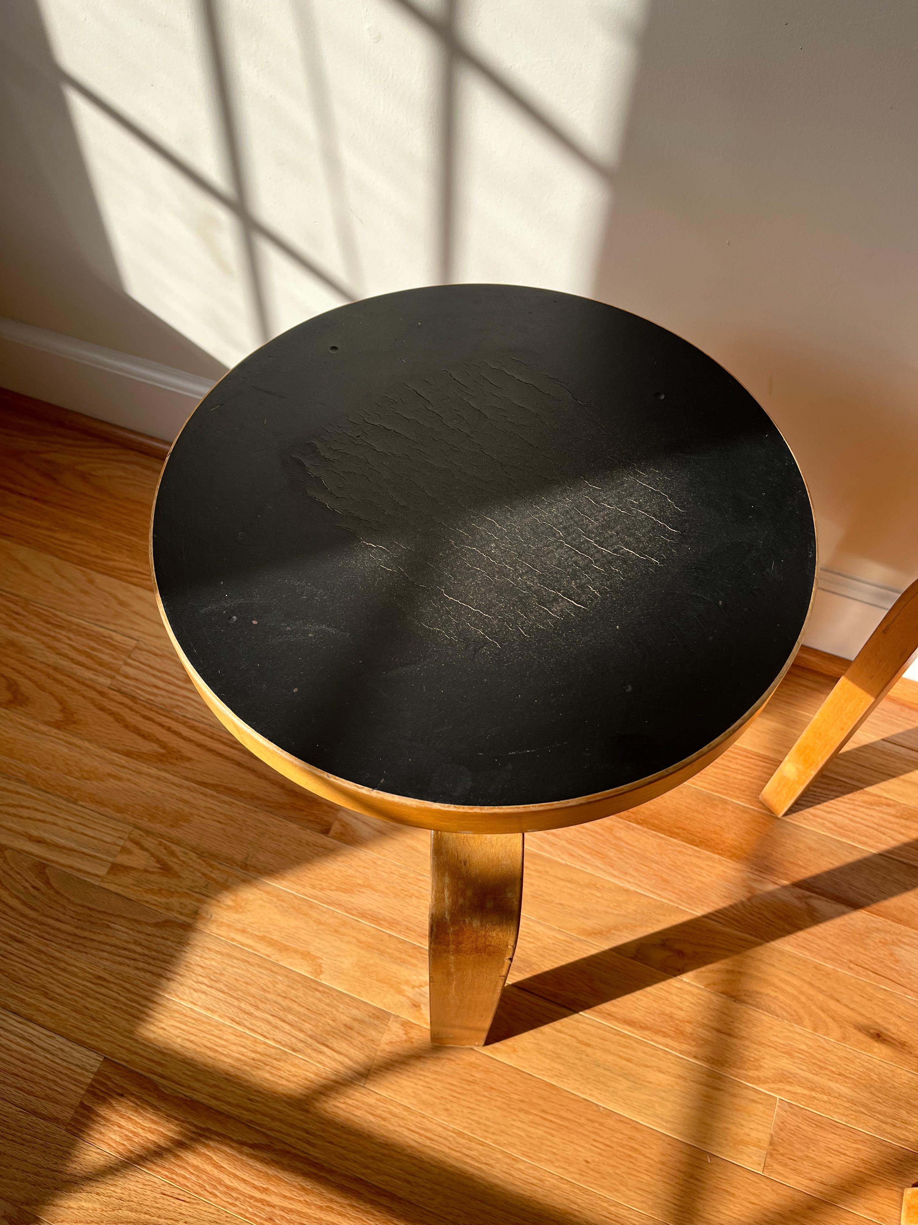 Stool 60 by Alvar Aalto for Artek, 1940s at 1stDibs