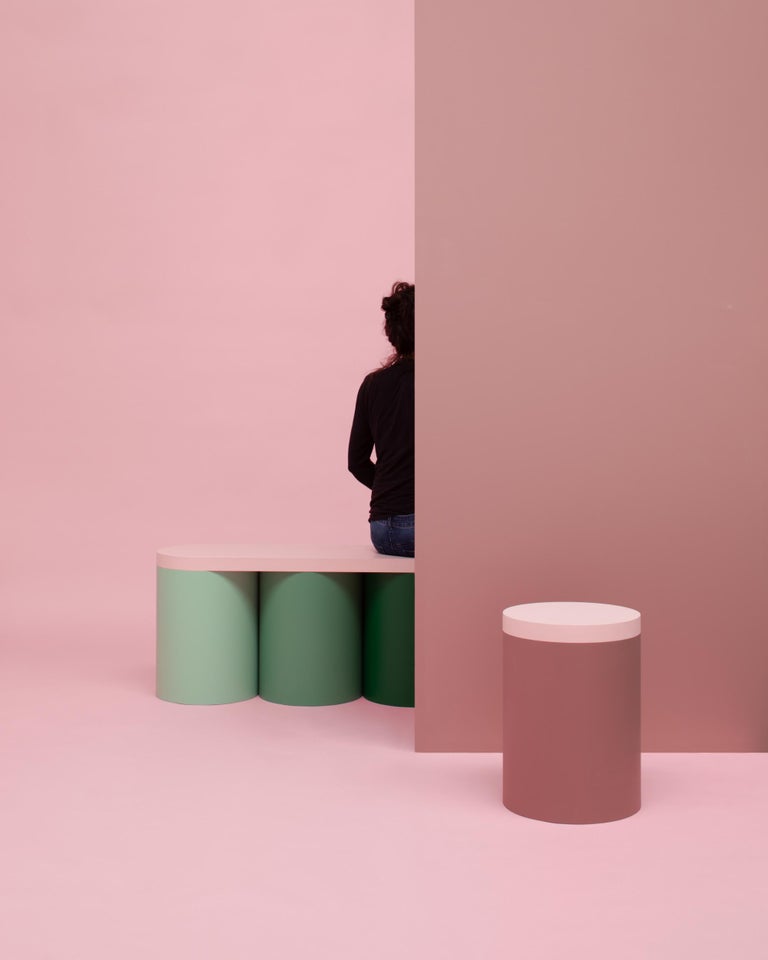 Stool Colorful Design Modern Contemporary Seating Rounded Shapes Form ...