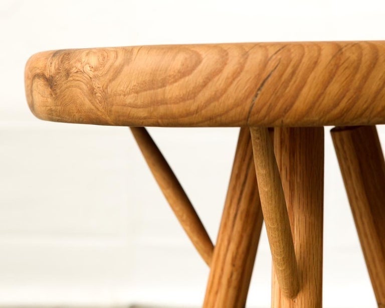 Stool in White Oak Burl by Michael Rozell, USA, 2021 For Sale at 1stDibs