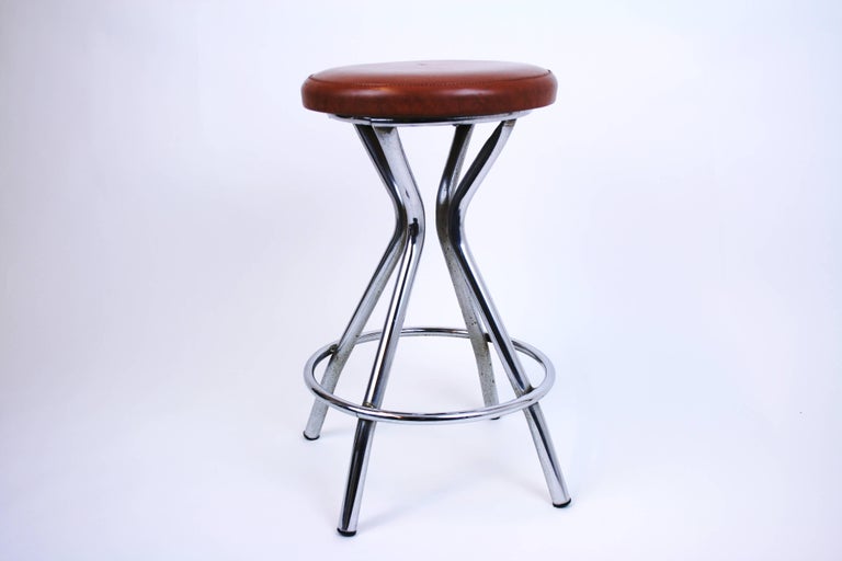 Stool Industrial Design in the Manner of Gio Ponti Italy 1970s For Sale ...