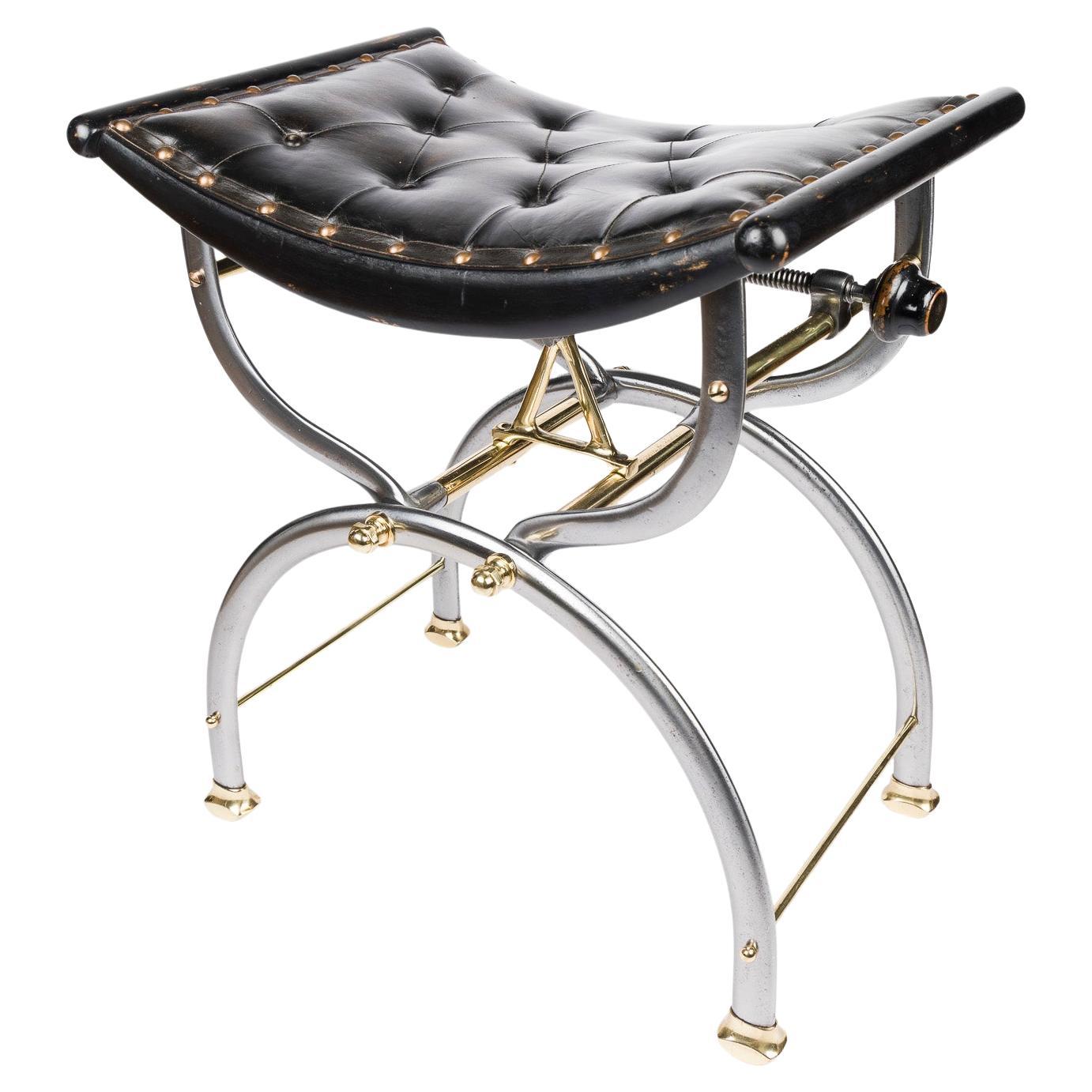 19th Century C. H. Hare Cast and Tubular Brass Adjustable Music Cello ...