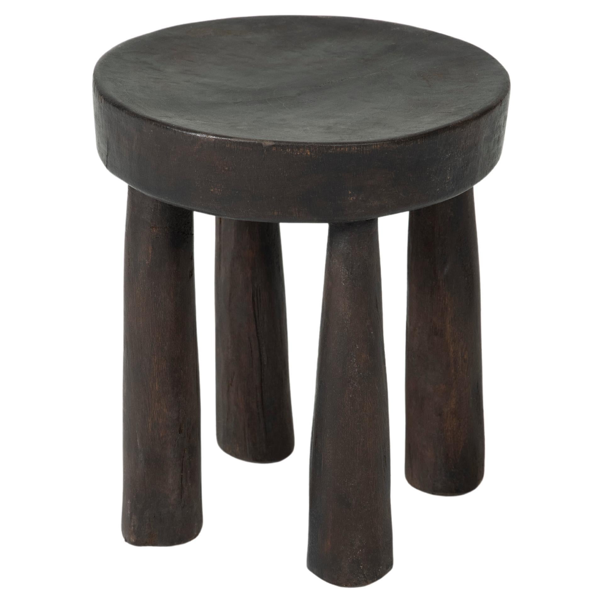 Color Led Light Head Side Table or Stool in White Resin, 2017 at 1stDibs