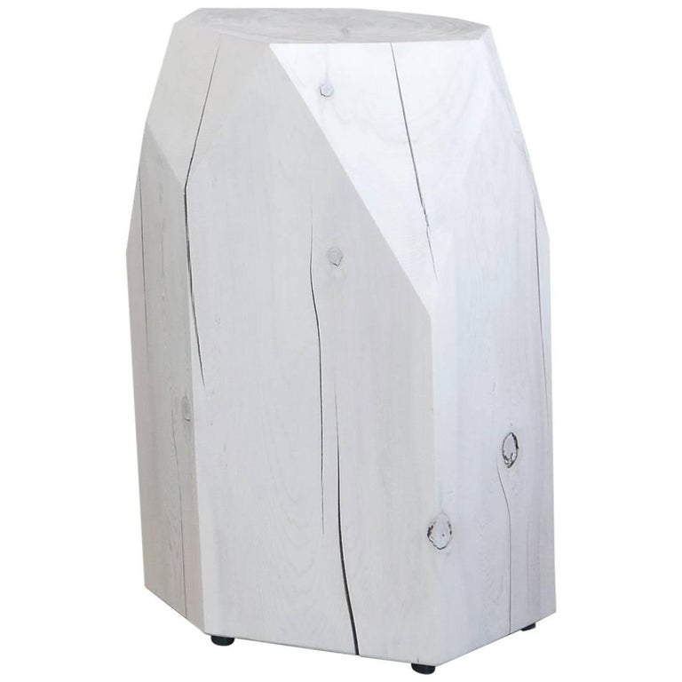 Stool/Side Table in Carbon Dyed Cedar by Hinterland Design For Sale at ...