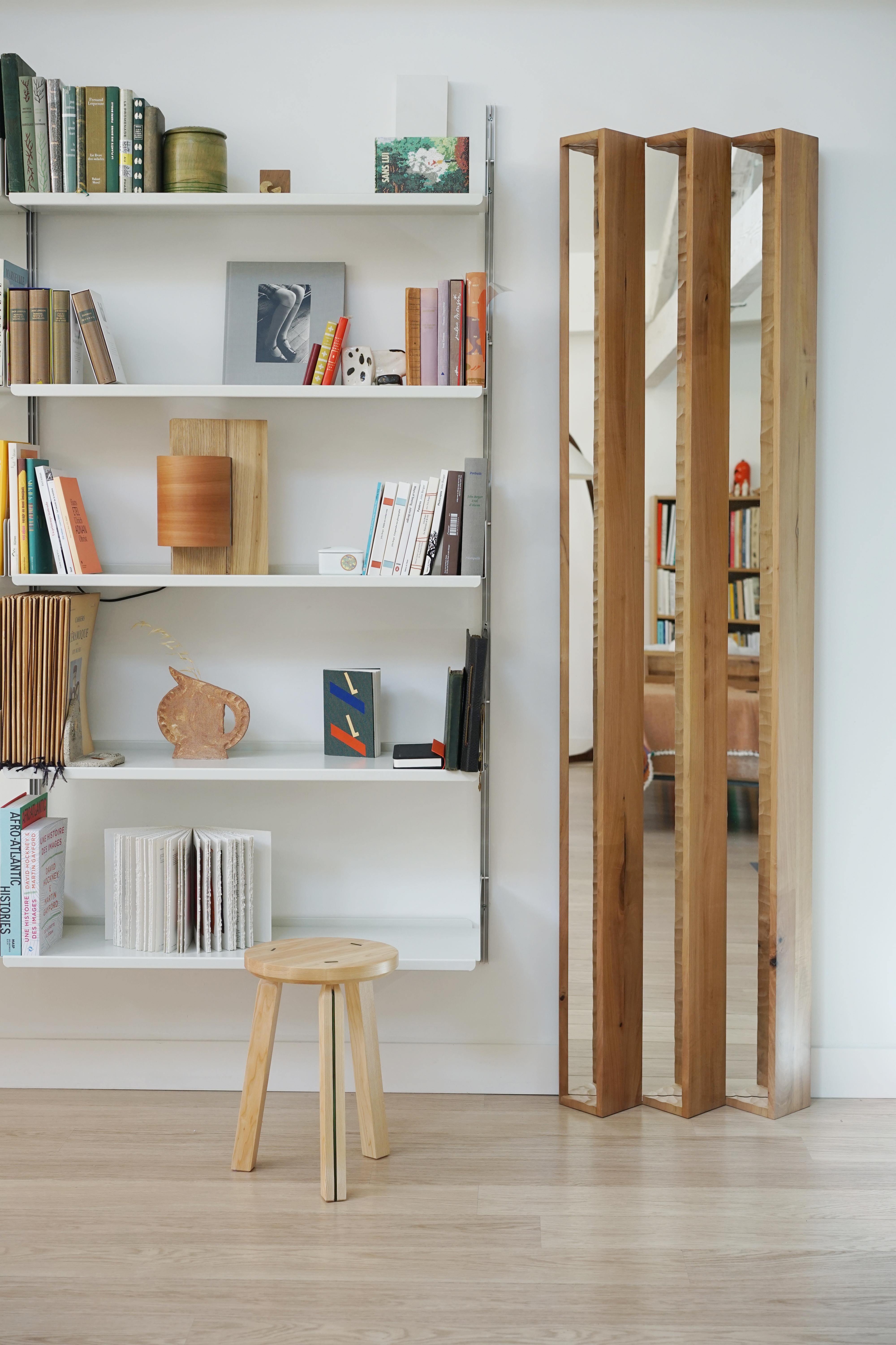 Stools, Ash Wood, Handmade in France, Oros Edition For Sale at 1stDibs