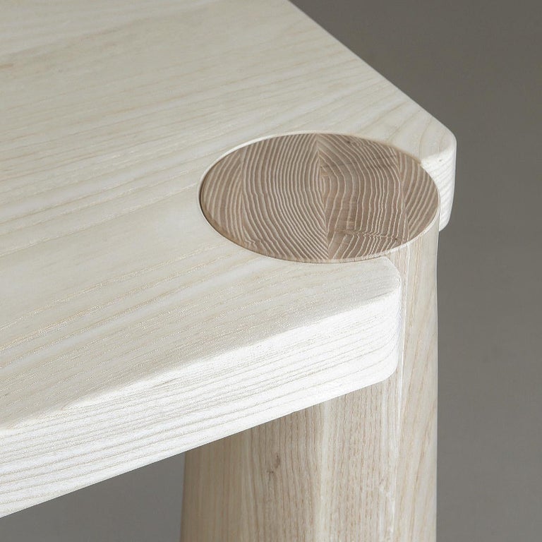 Stor Dining Table, Solid White Ash with Exposed Joinery For Sale at ...