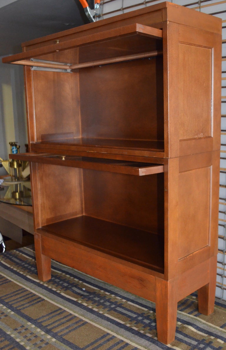 Storage Cabinet Lawyer Barrister 2 Stacking Units with Retractable ...