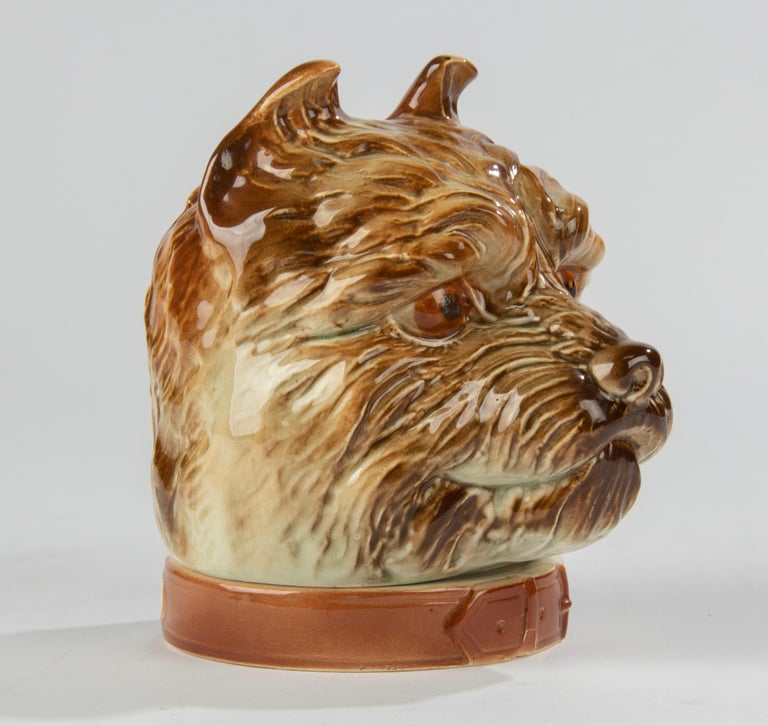 Storage jar Ceramic Fox Terrier Dog For Sale at 1stDibs