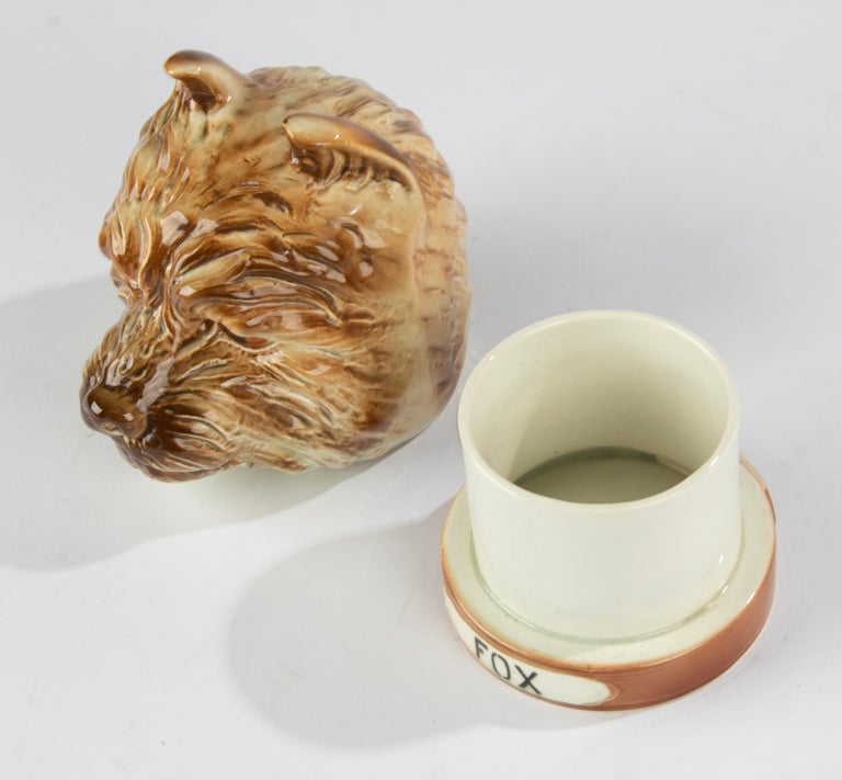 Storage jar Ceramic Fox Terrier Dog For Sale at 1stDibs
