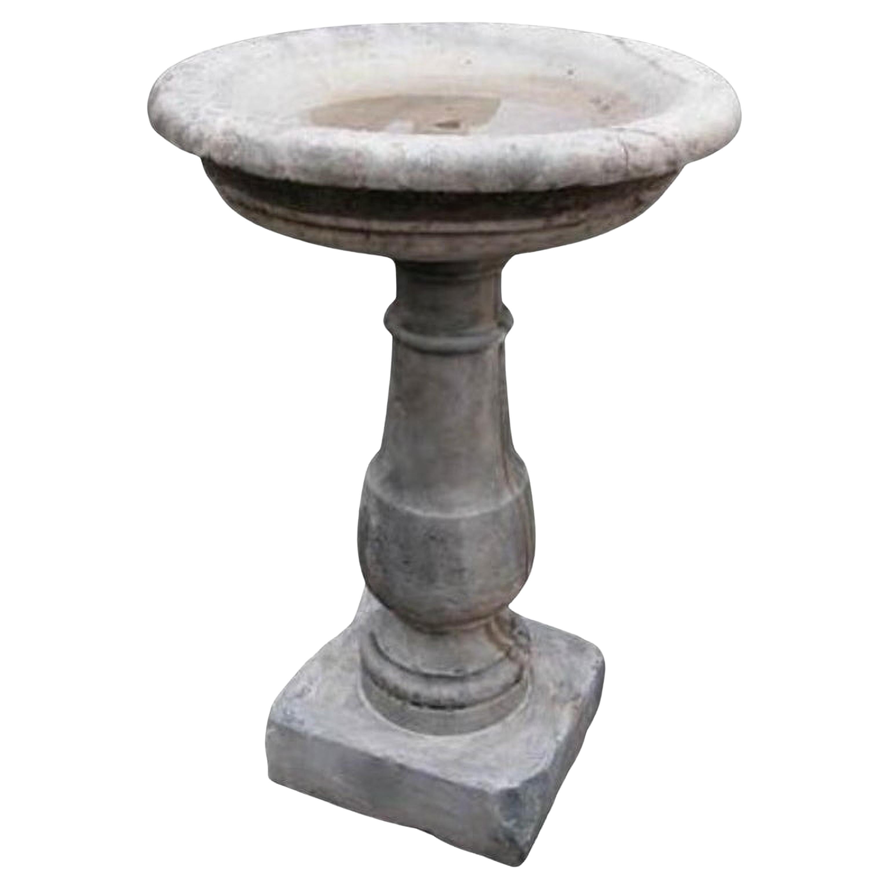 Stoup in Carrara White Marble Italy, Late 19th Century at 1stDibs