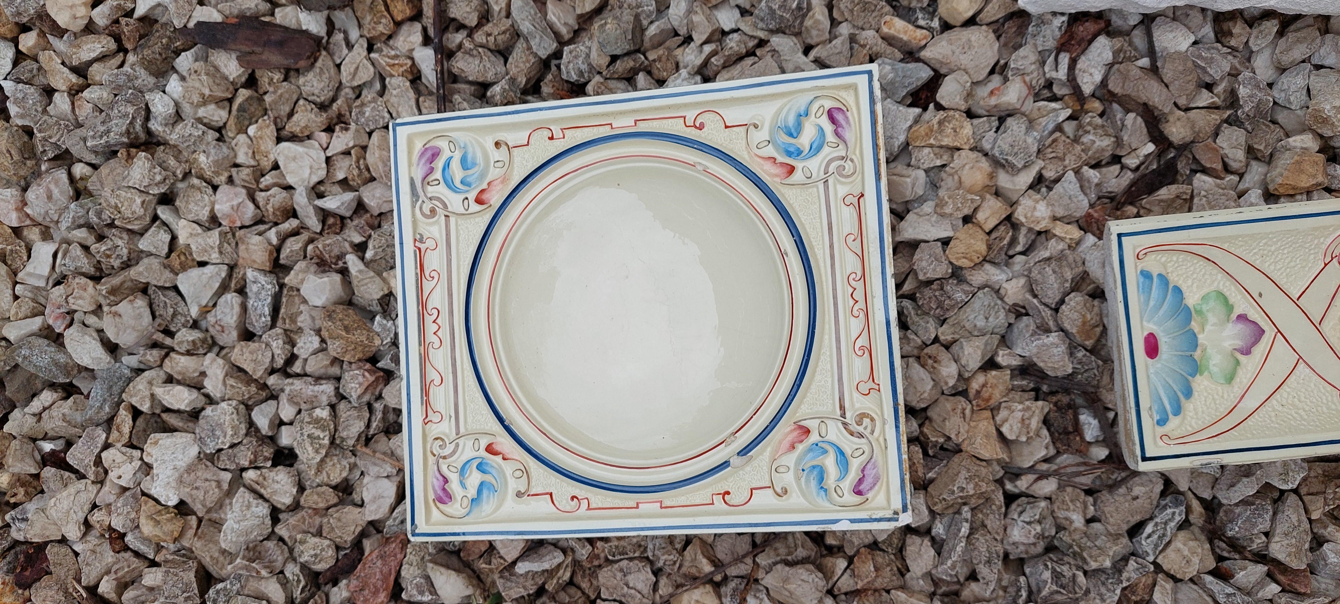 Stove Tile Antique For Sale at 1stDibs