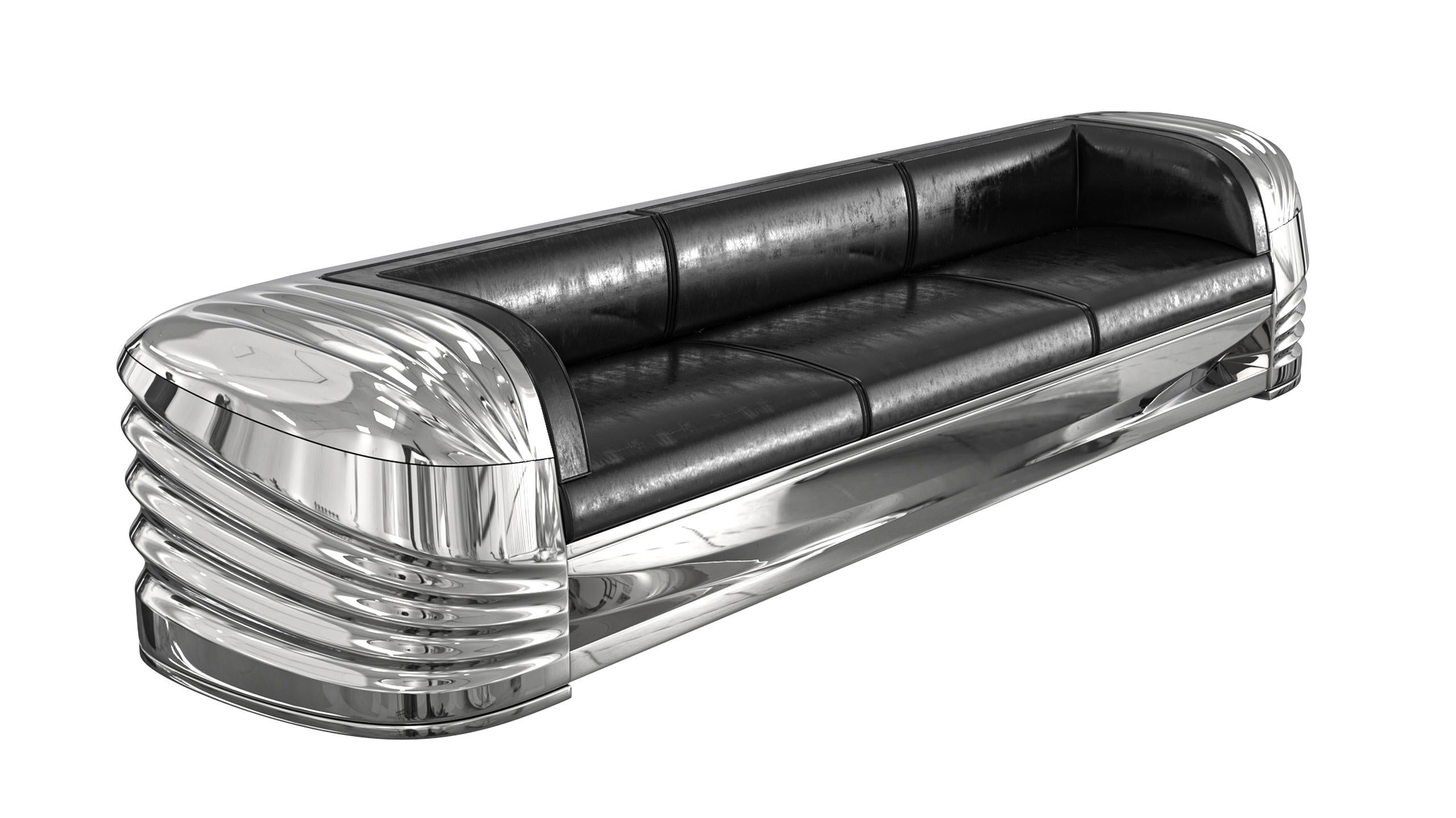 "Stradale" Sofa with Stainless Steel, Hand Crafted, Istanbul For Sale ...