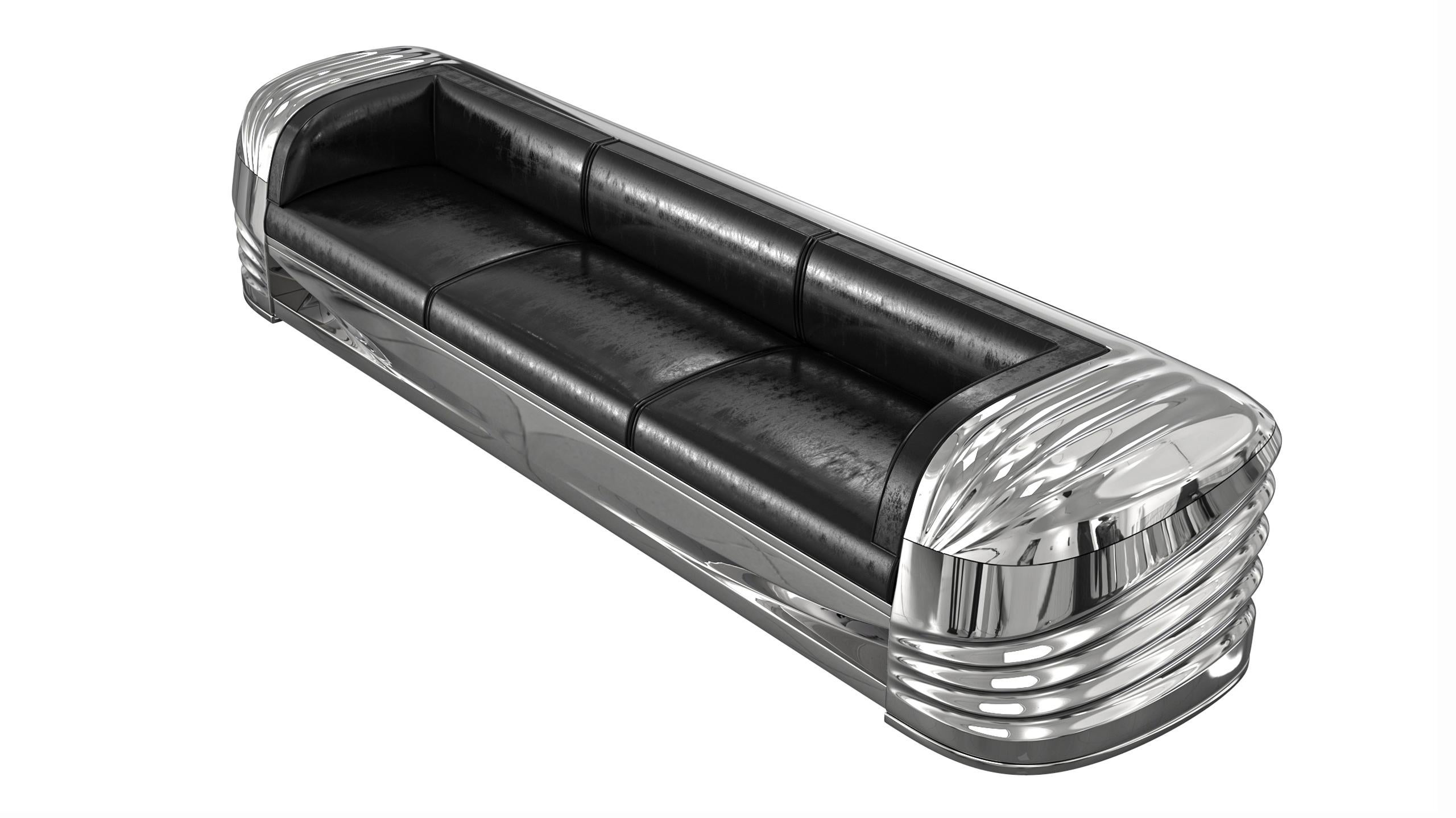 "Stradale" Sofa with Stainless Steel, Hand Crafted, Istanbul For Sale ...