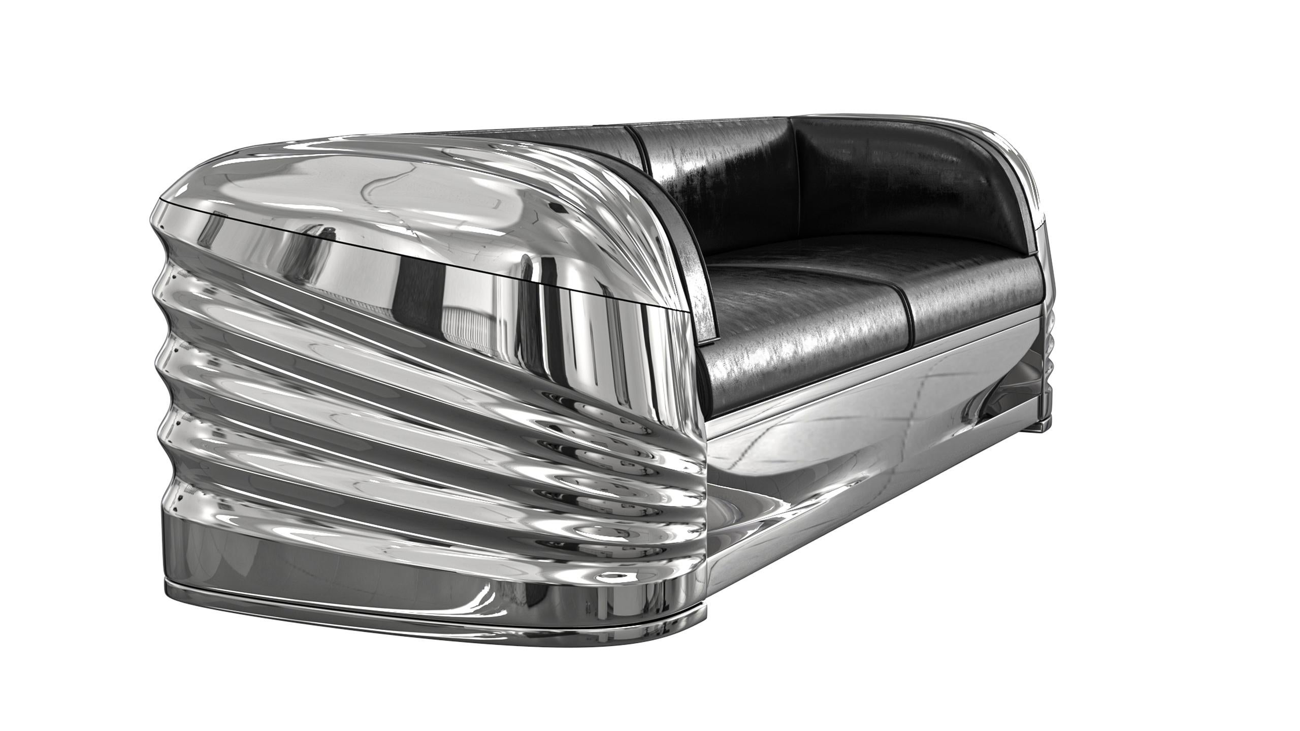 "Stradale" Sofa with Stainless Steel, Hand Crafted, Istanbul For Sale ...