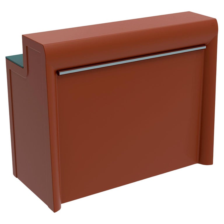 Straight Chocolate Lacquered Classe Bar by Mowee For Sale at 1stDibs