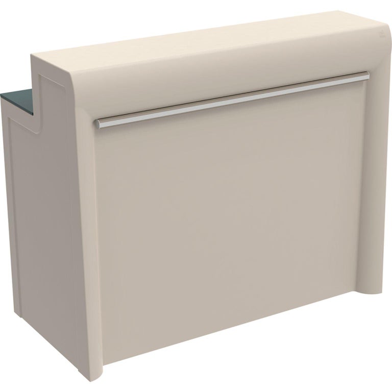 Straight Cream Lacquered Classe Bar by Mowee For Sale at 1stDibs