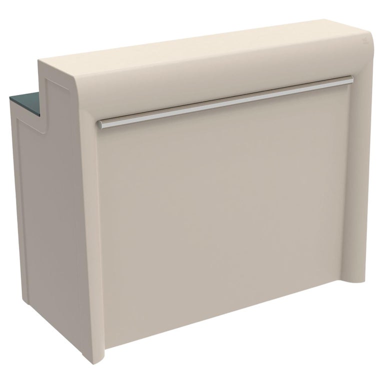 Straight Cream Lacquered Classe Bar by Mowee For Sale at 1stDibs