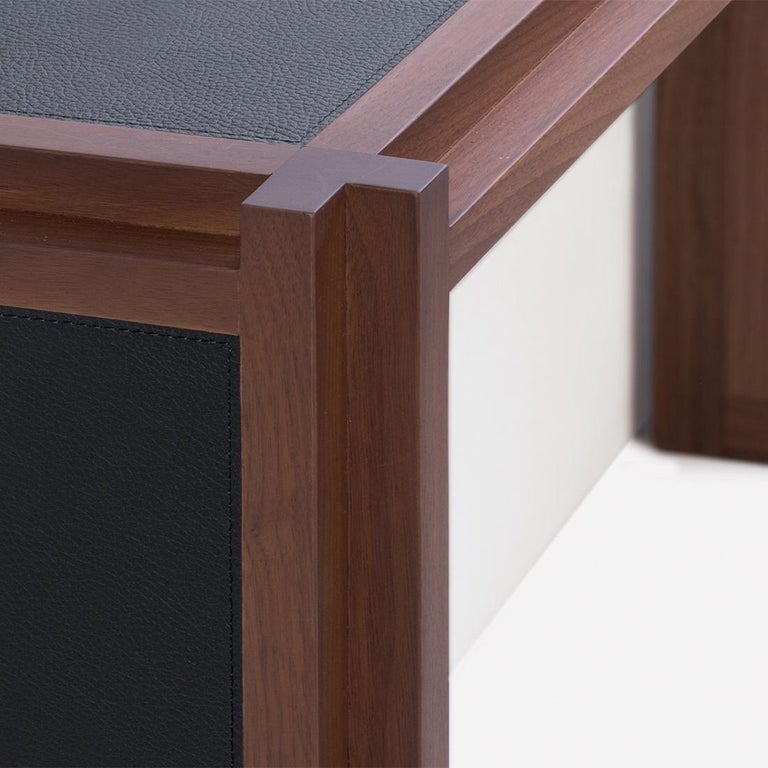 Straps Walnut Console Table For Sale at 1stDibs