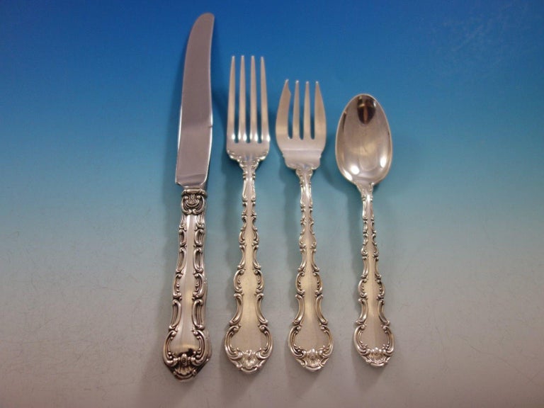Strasbourg by Gorham Sterling Silver Flatware Service 12 Dinner Set 186 ...