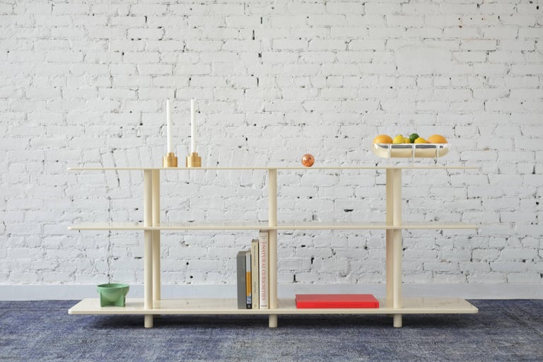 Contemporary Strata Low Shelf in Powder Coated Aluminum by Fort ...