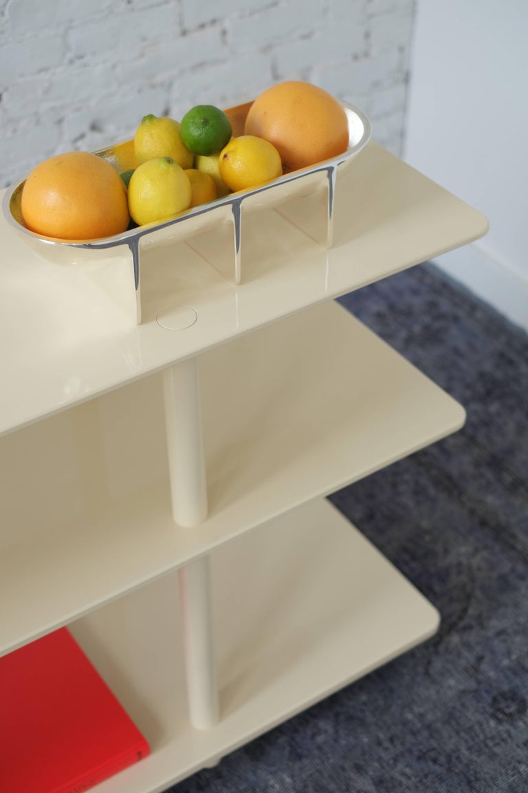 Contemporary Strata Low Shelf in Powder Coated Aluminum by Fort ...