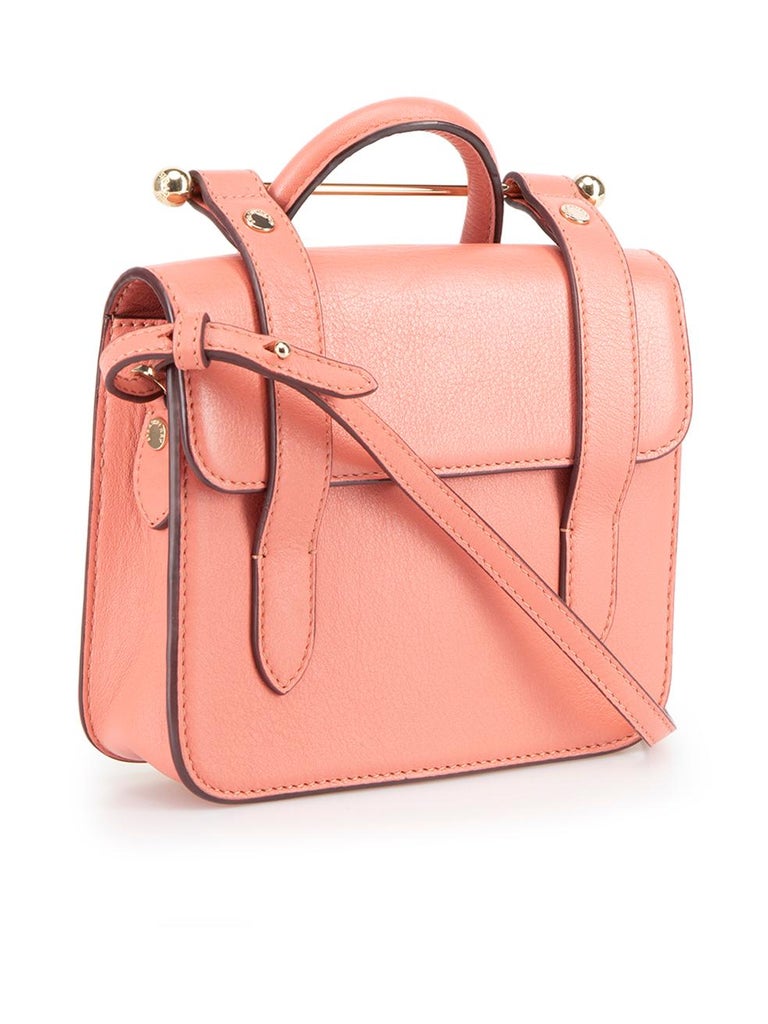 Strathberry Women's Pink Leather Crossbody Bag For Sale at 1stDibs