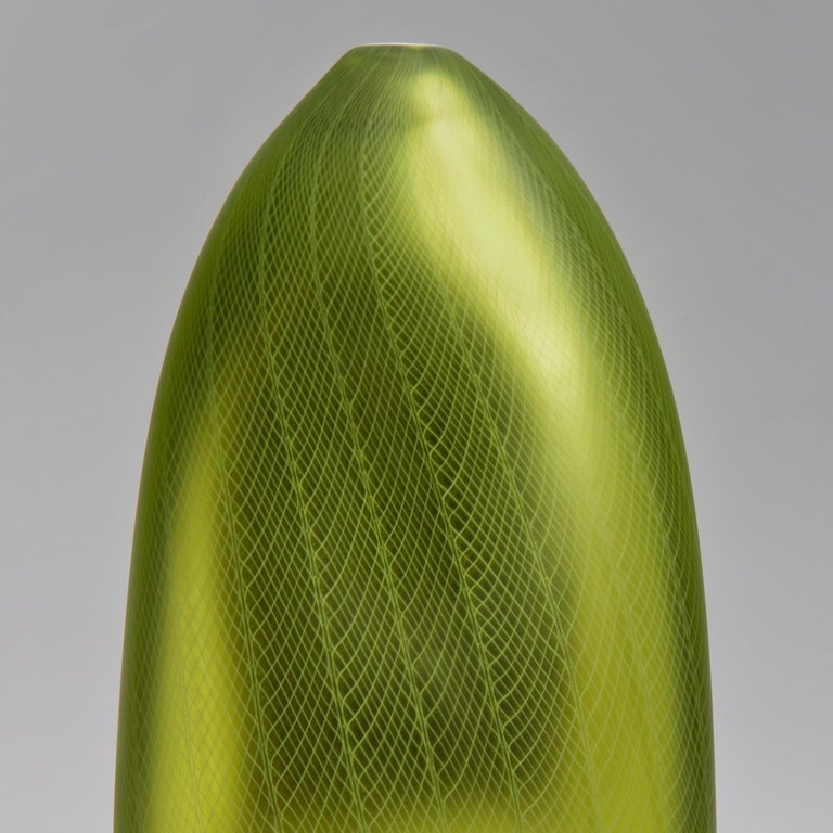 Stratiform Aerugo Zanfirico 001, Unique Green Glass Sculpture by Liam ...