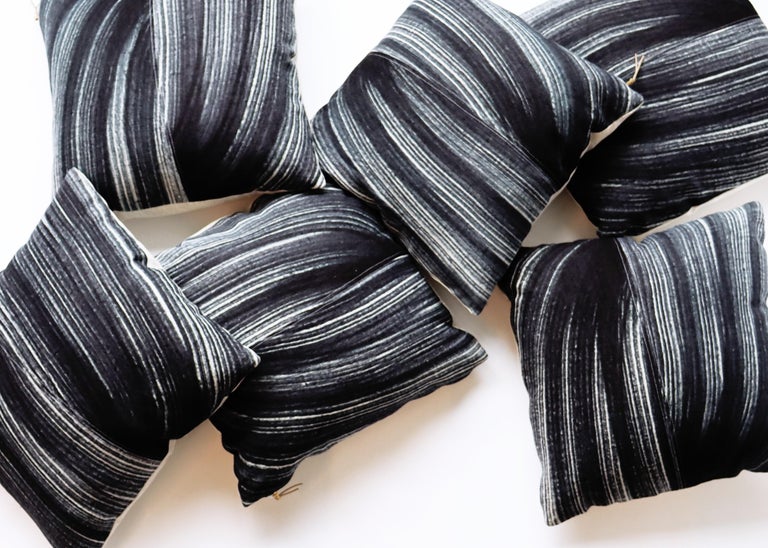 Stratum Collection Linen Pillow - Basalt For Sale at 1stDibs