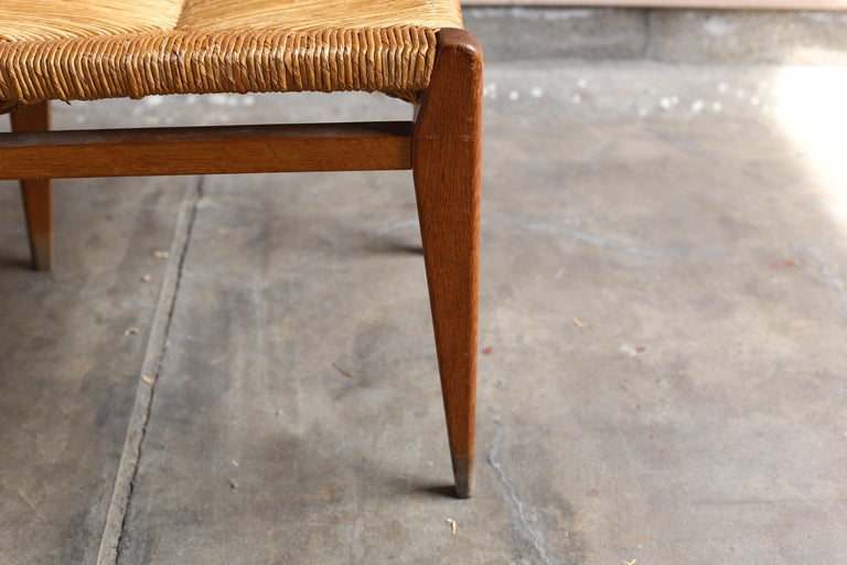 Straw Chair by Marcel Gascoin For Sale at 1stDibs
