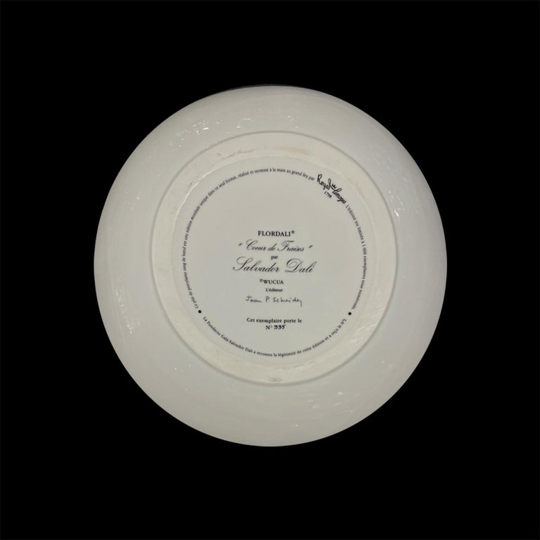 Strawberries Heart Signed by Dali Large Dish Limited Edition Limoges at ...