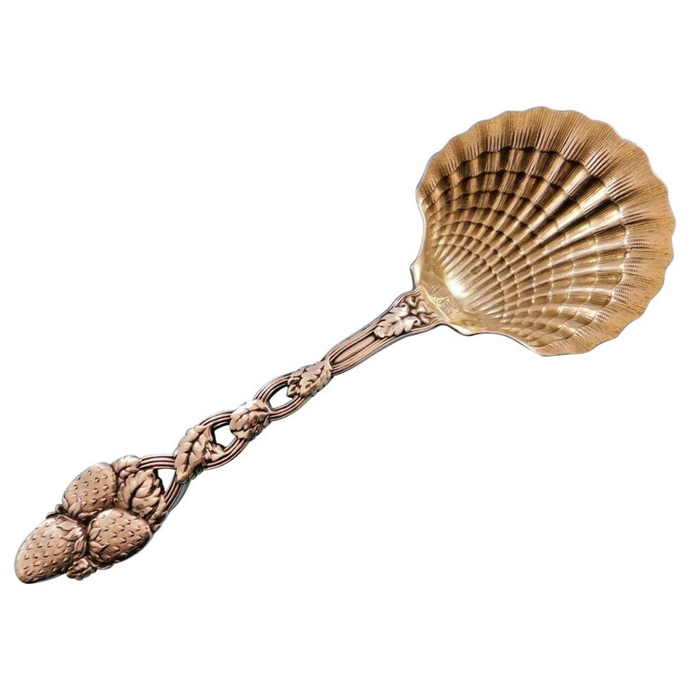Strawberry Vine by Tiffany and Co. Sterling Silver Berry Spoon Clam ...