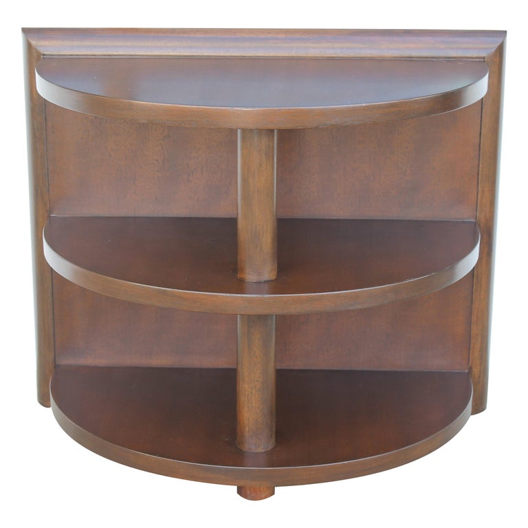 Streamlined Moderne Demi-Lune End Table For Sale at 1stDibs