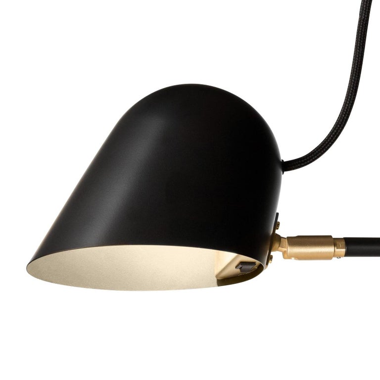'Streck' Wall Light by Joel Karlsson for Örsjö in Black For Sale at 1stDibs