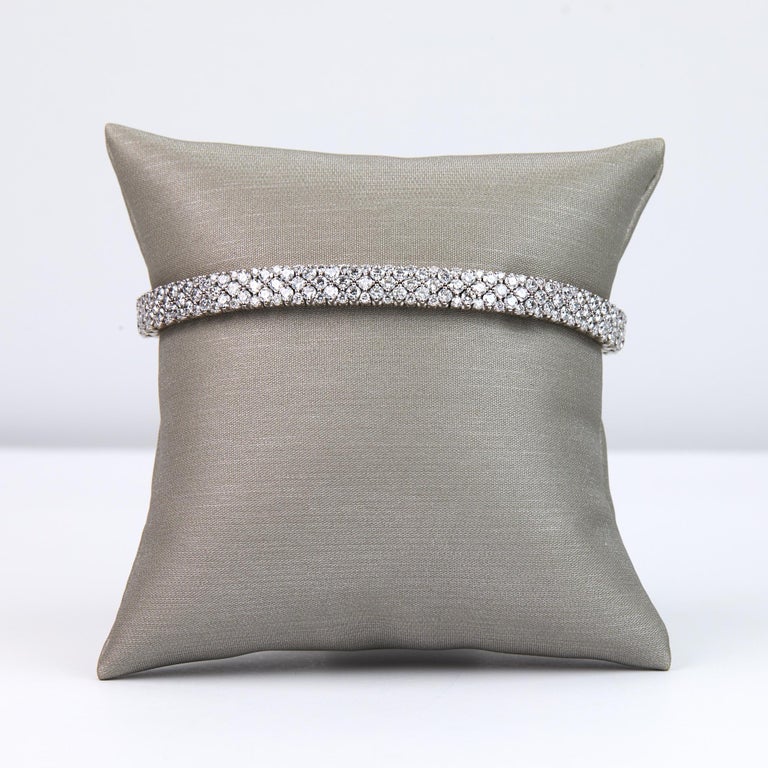 Stretch Diamond Bangle Bracelet at 1stDibs