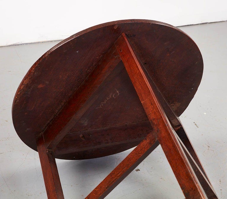 Stretcher Base Cricket Table For Sale at 1stDibs