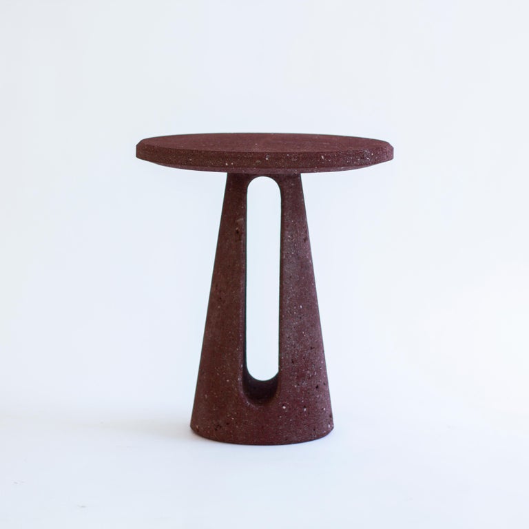 Striata, Side-Table Made of Volcanic Stone by CMX For Sale at 1stDibs