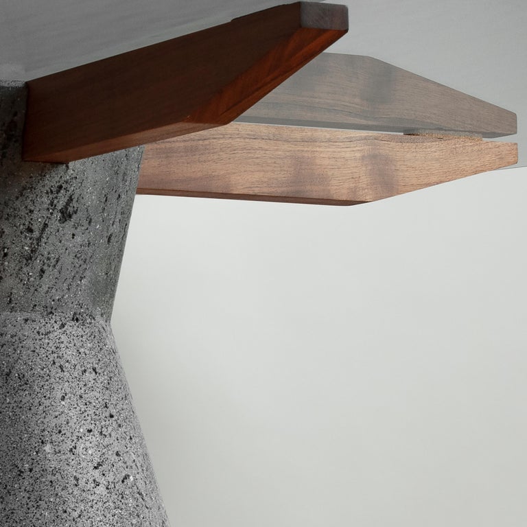 Stricta, Sculptural Dining Table Made of Lava Stone and Glass Top by ...