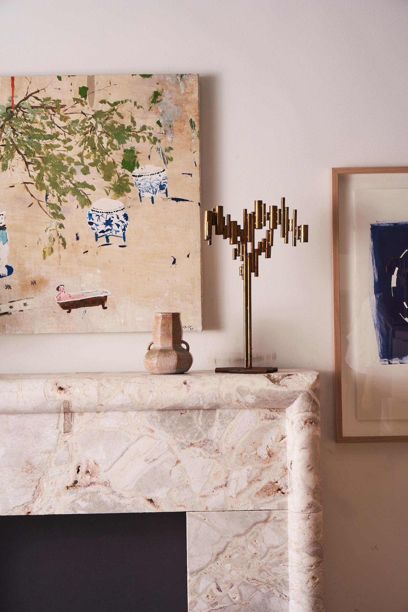 STRIKE Marble Sea Ranch Fireplace For Sale at 1stDibs