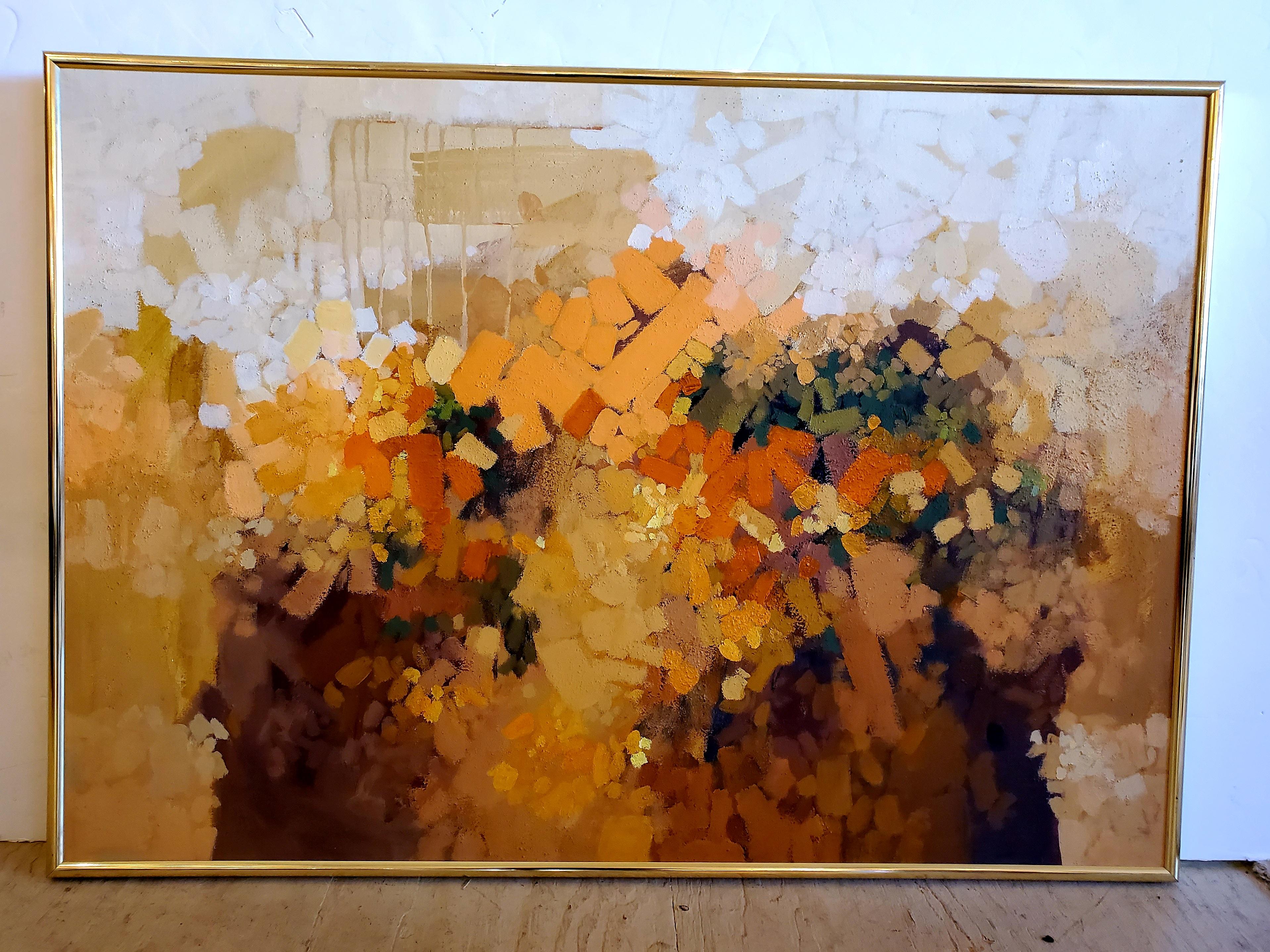 Striking Abstract Painting by Listed Artist George Lewis at 1stDibs ...