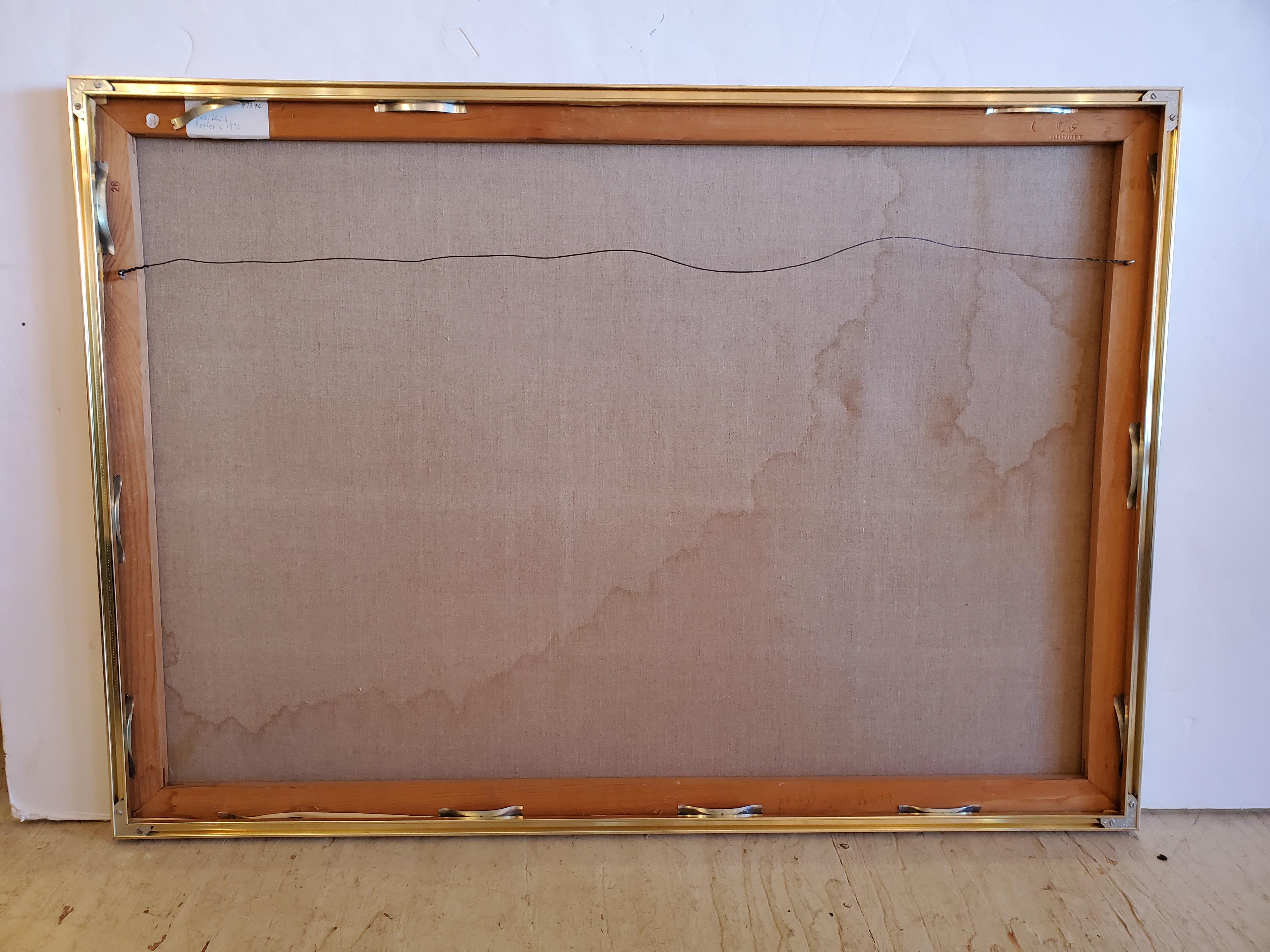 Striking Abstract Painting by Listed Artist George Lewis at 1stDibs ...